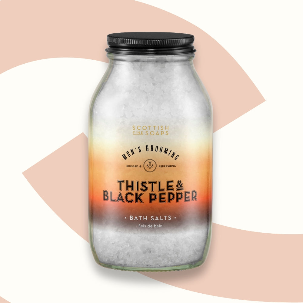 Scottish Fine Soaps | Thistle & Black Pepper Bath Salts 500g