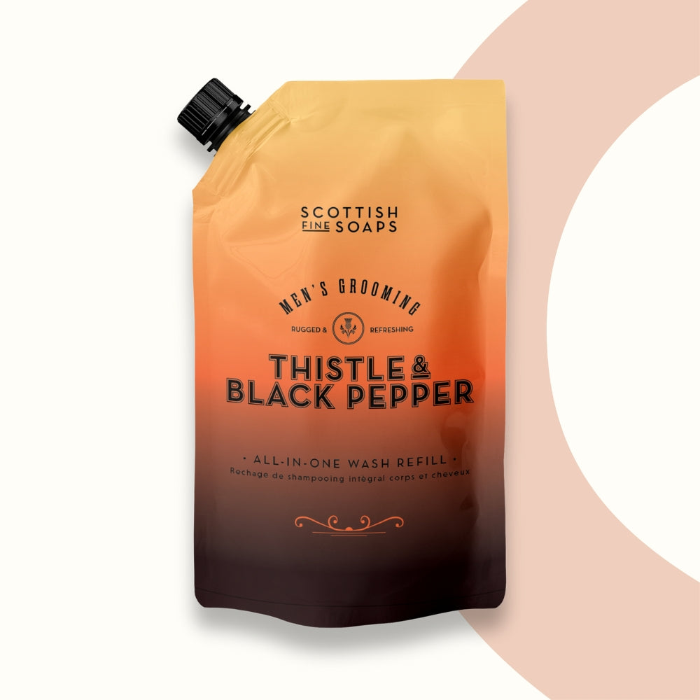 Scottish Fine Soaps | Thistle & Black Pepper All-In-One-Wash Refill 1.2L